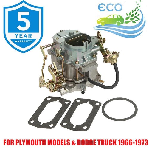 Car Carburetor Carb w/ Gasket Kit For Dodge Truck 1966-1973 with 273 ...