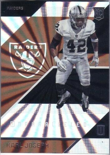 2016 Panini Unparalleled KARL JOSEPH RC Rookie OAKLAND RAIDERS #172 | eBay