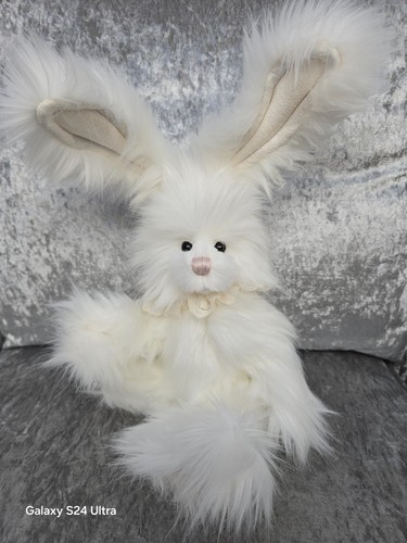 Charlie Bears MILA Soft White Jointed Bunny Rabbit 🤍 | eBay UK