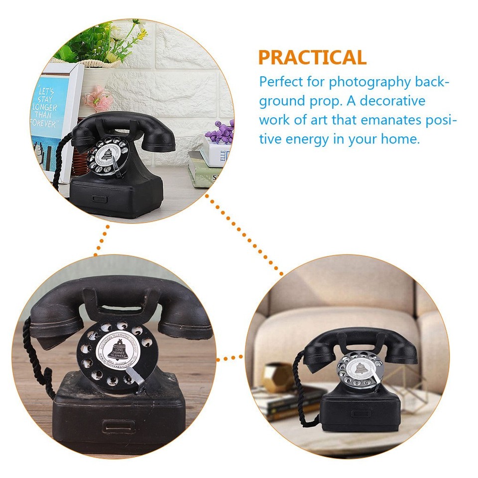 Kids Toy Old Fashioned Phones Model Decorative Telephone Prop Child ...