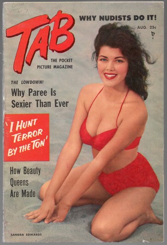 Tab Magazine August 1956 Maira Nurmi VAMPIRA Sandra Edwards Nudist Pinup Digest | eBay