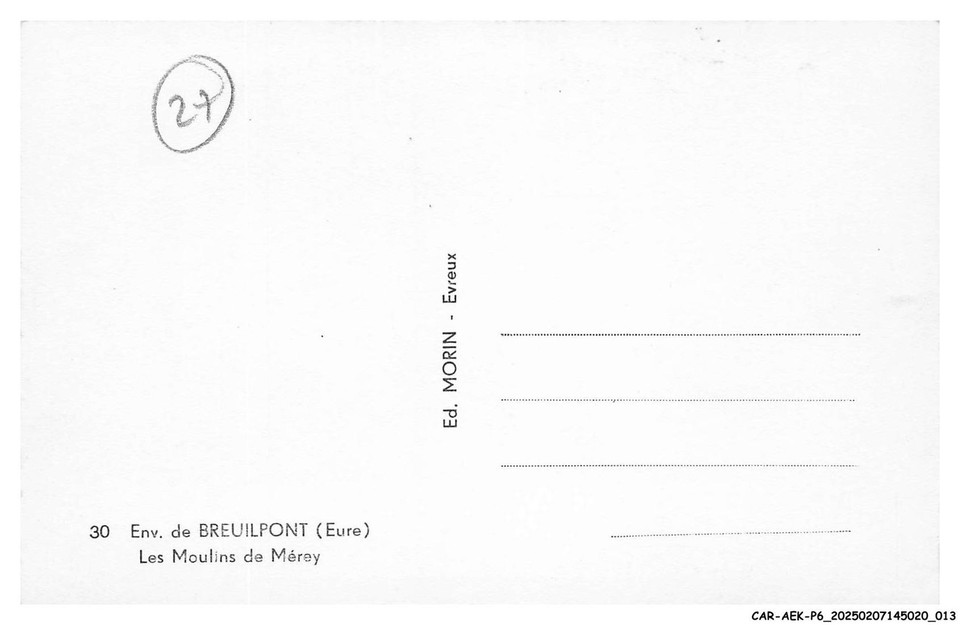 CAR-AEKP6-0320-27 - Environs de breuilpont - Les moulins de mérey | eBay