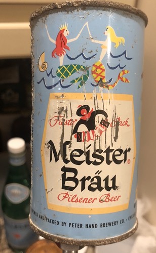 Meister Brau Mermaid Pirate Fiesta Pack Flat Top Beer Can Peter Hand ...