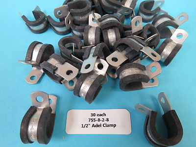1/2” Adel 755-8-2-8 Aircraft Cushioned Loop Clamps (30 ea) | eBay