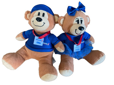 OFFICEWORKS TEDDY BEARS PROMO PLUSH TOYS “POLLIE” & “OLLIE” OFFICE ...