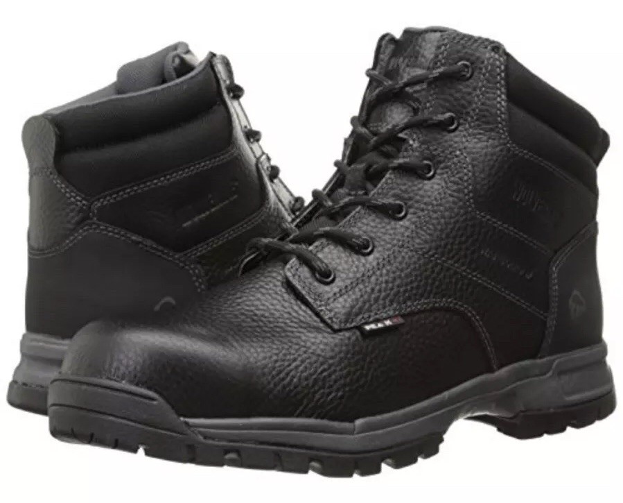 Wolverine Men's Joliet 6 Inch Comp-Toe EH WPF Work Boot, Black W10177 ...