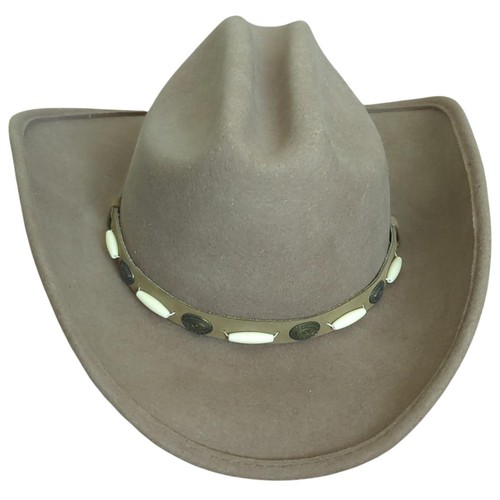 Scala Toby Keith Cowboy Hat Western L/XL Handmade 100% Wool Taupe ...