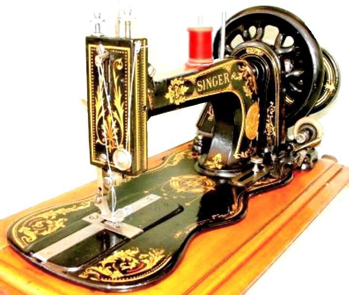 Restoration decals antique sewing machine SINGER 12K Feddle Base ...
