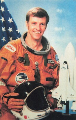 Postcard Astronaut Joe Engle Columbia Space Shuttle JFK Space Center ...