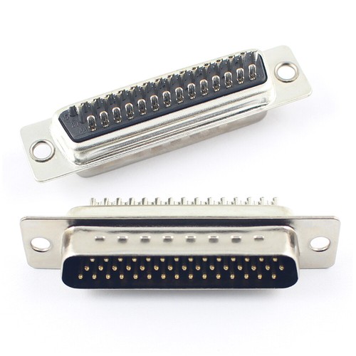 5Pcs HD D-SUB 44 Pin Male Solder Type Straight Adapter Connector 3 Rows ...