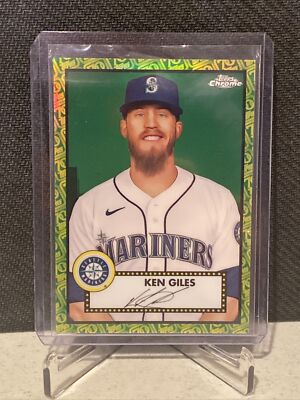2021 Ken Giles Topps Chrome 92/99 Green Wave #437 Seattle Mariners 🔥 🔥 ...