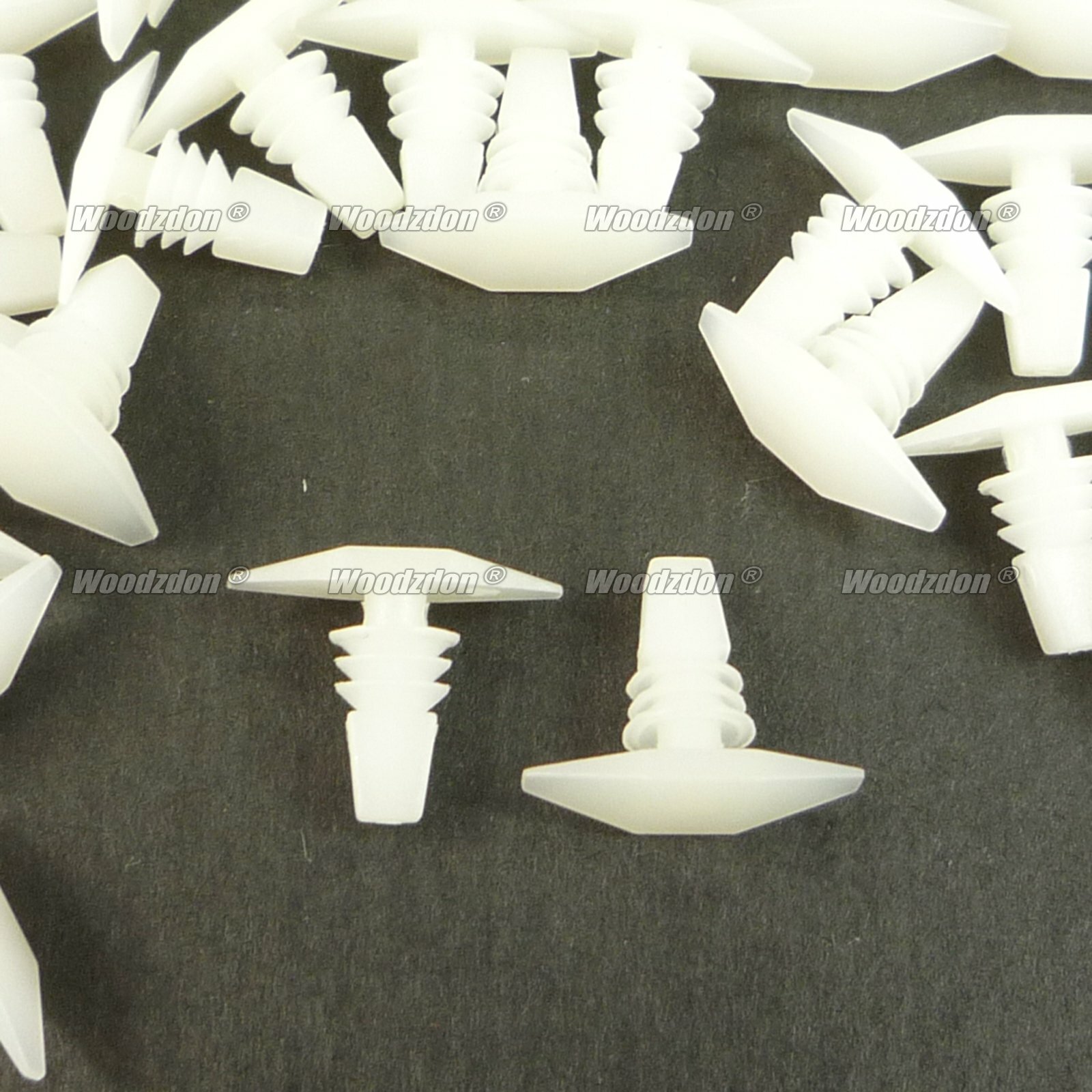 50 Weatherstrip Clip White Nylon Retainer Rivet A 14328 90664-671-0030 ...