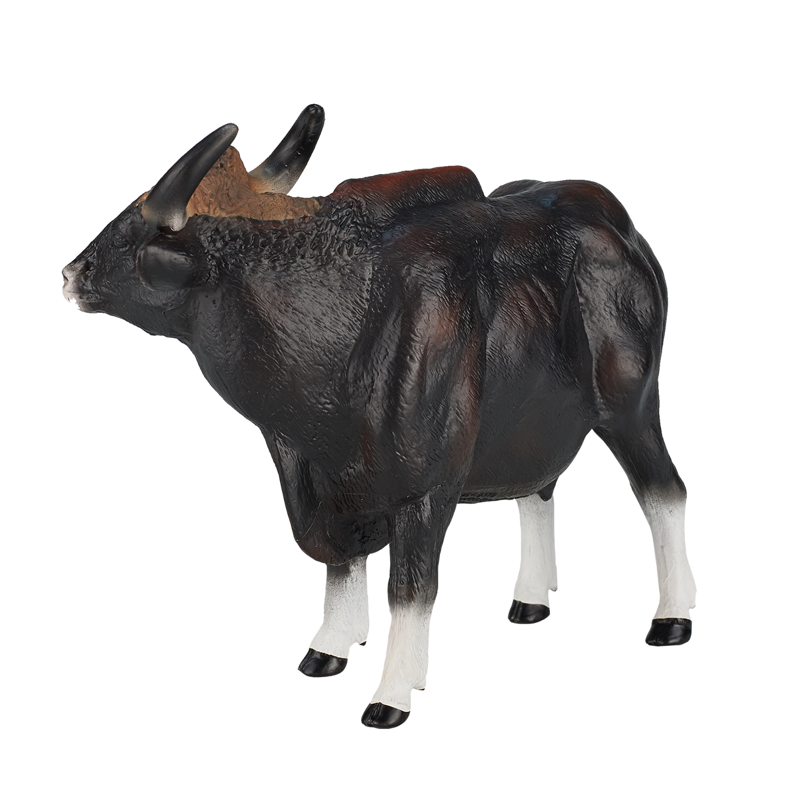 Mojo GAUR BULL Wild zoo animals play model figure toys plastic forest ...