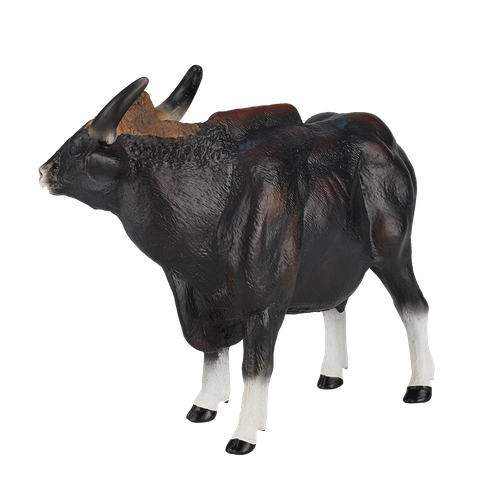 MOJO Gaur Bull Realistic Domesticated Farm Animal Toy Replica Hand ...