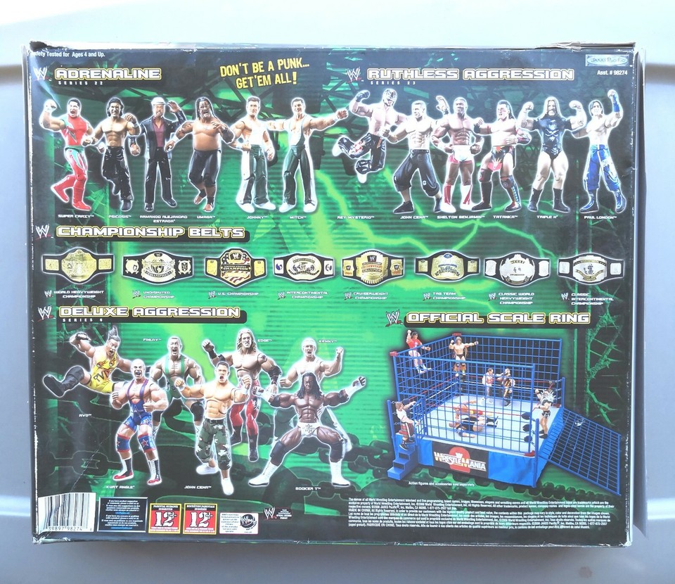 wwe wwf ljn classic superstars extreme rules ring w/rob van dam ...