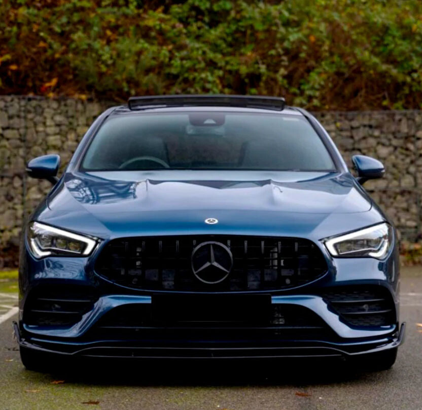 Front Bumper Grill Black GT Grille Fit 2020-2024 Mercedes Benz W118 CLA ...