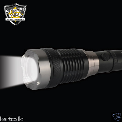 STREETWISE CREE LED RECHARGEABLE FLASHLIGHT WITH TWIST ZOOM-FREE ...
