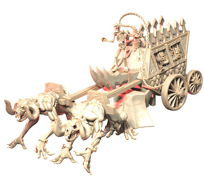 Skeleton Carriage | 3DIPStudios | Blood of Bones | Miniature | 32mm | eBay