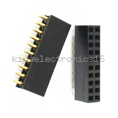 20PCS 2x10 20Pin 2.54mm Double Row Female Straight Header Pitch Socket ...