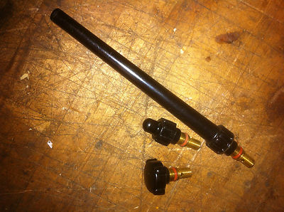 WELDCRAFT? TIG TORCH 3 PIECE BACK CAP LONG SHORT MEDIUM 1/4-28 THREAD ...