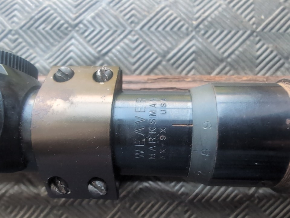 Weaver Marksman 3X-9X Scope With Rings Vintage Hunting Optics | eBay