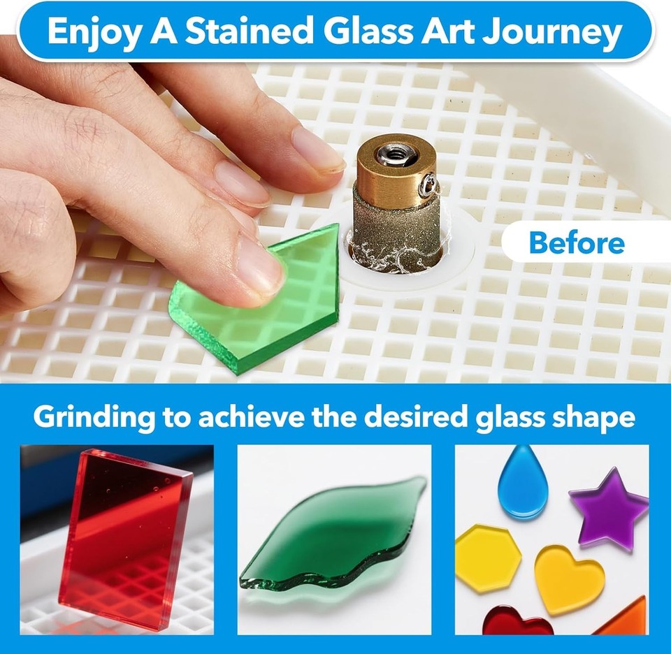 Stained Glass Grinder 4200RPM Stained Glass Grinder Glass Art Grinding ...