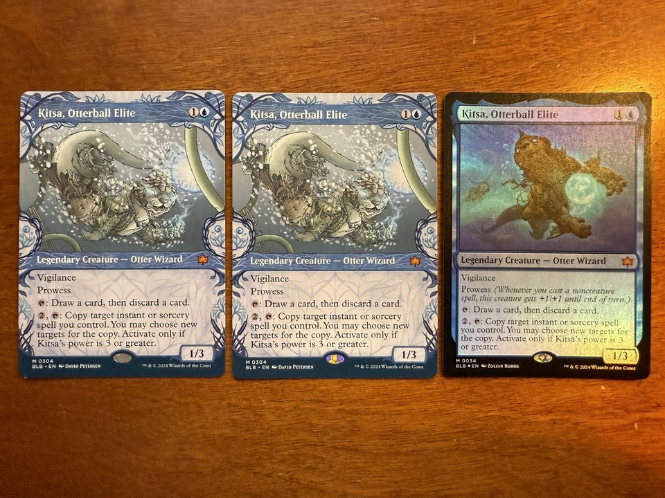 3x Kitsa, Otterball Elite Showcase Lot MTG Bloomburrow NM-M 304 | eBay