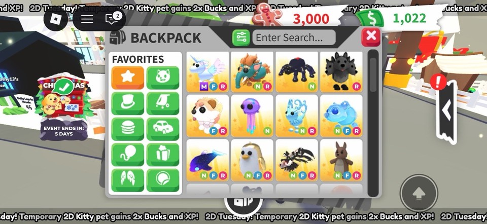 Adopt Me! In-Game Pets Inventory & Favorites System for PC | eBay