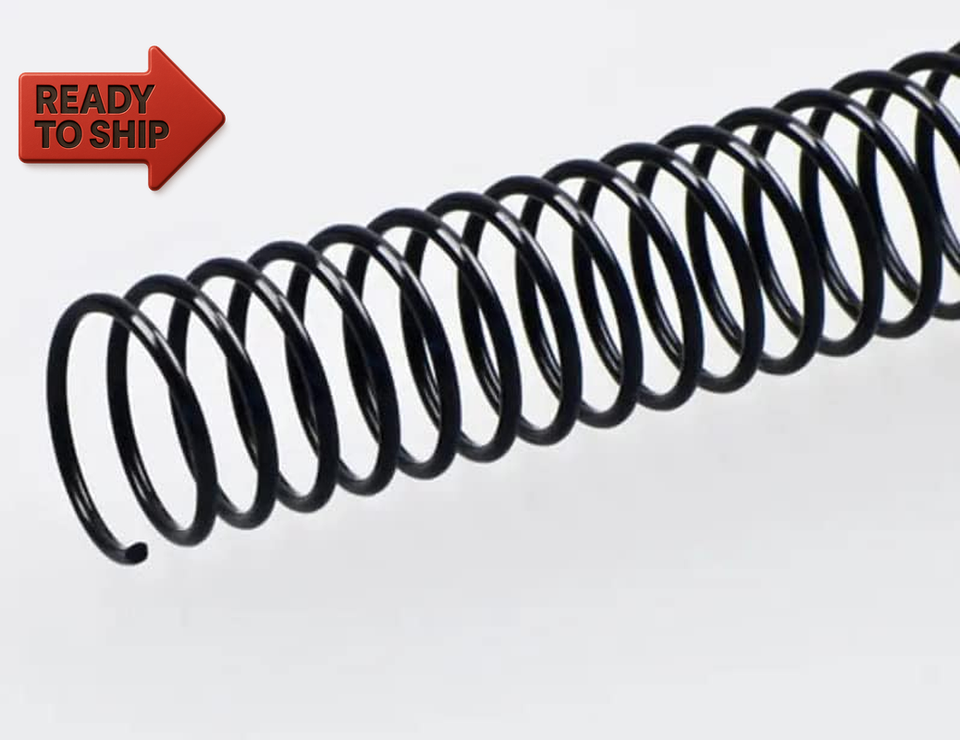 Plutreas 100 Pack Plastic Spiral Binding Coils, 4:1 Pitch, Spiral ...