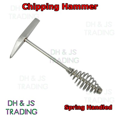 Welders Spring Handled Chipping Hammer - 250mm Welding Pick MIG Welding ...