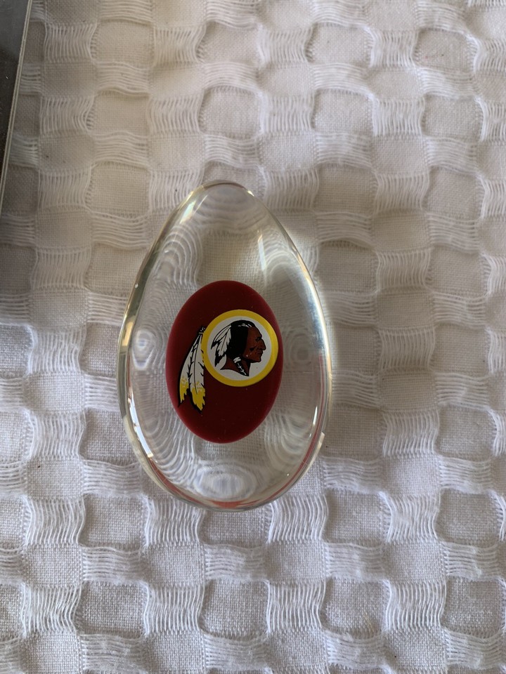 WASHINGTON REDSKINS NFL LUCKY CHEERING STONE FOOTBALL NEW ORIGINAL ...