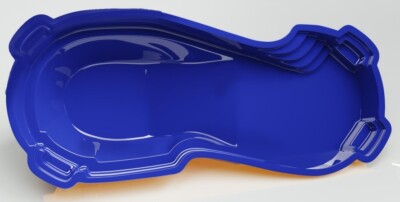 Brand New Freeform Fiberglass Swimming Pool 18x44 | eBay