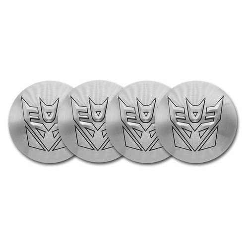 Silver 4Pcs 56mm Transformers Decepticons Logo Car Wheel Center Hub Cap ...