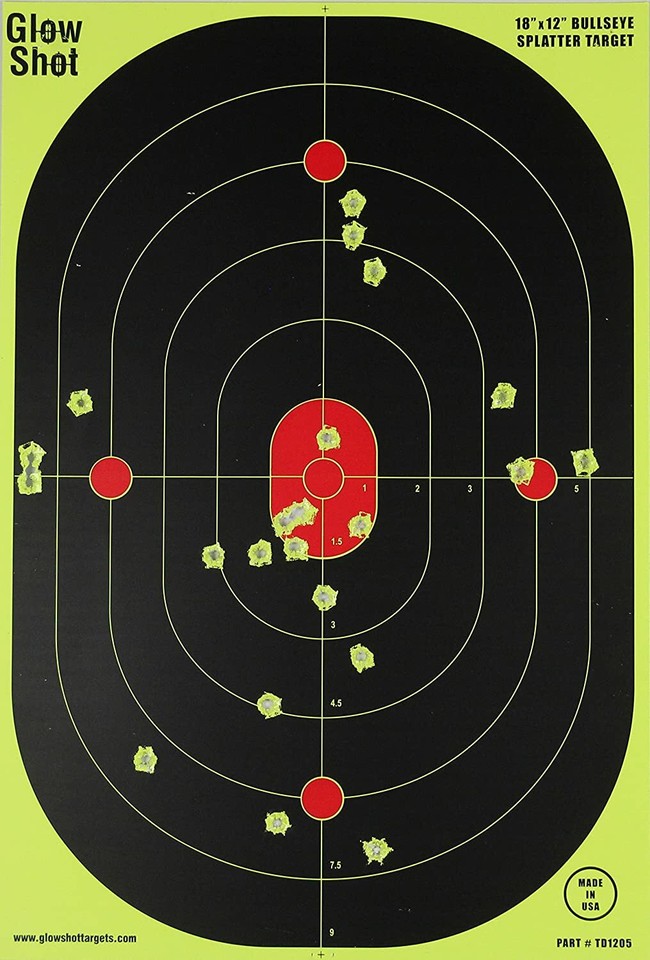 10 Pack LARGE 12" X 18" Reactive Splatter Targets Glow for Gun Rifle ...