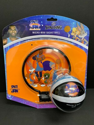 SPALDING SPACE JAM TUNE CREW MINI BACKBOARD HOOP & BALL LeBron Bugs ...