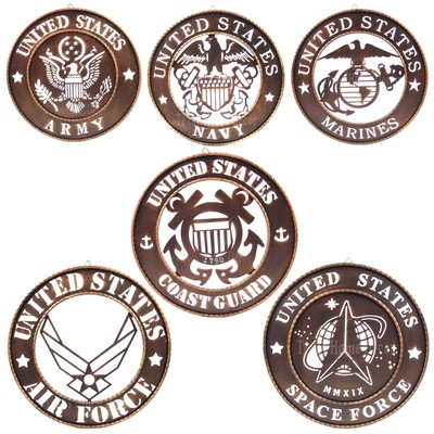 Military Metal Plaque Sign Marines Navy Coast Guard Army Air Force ...