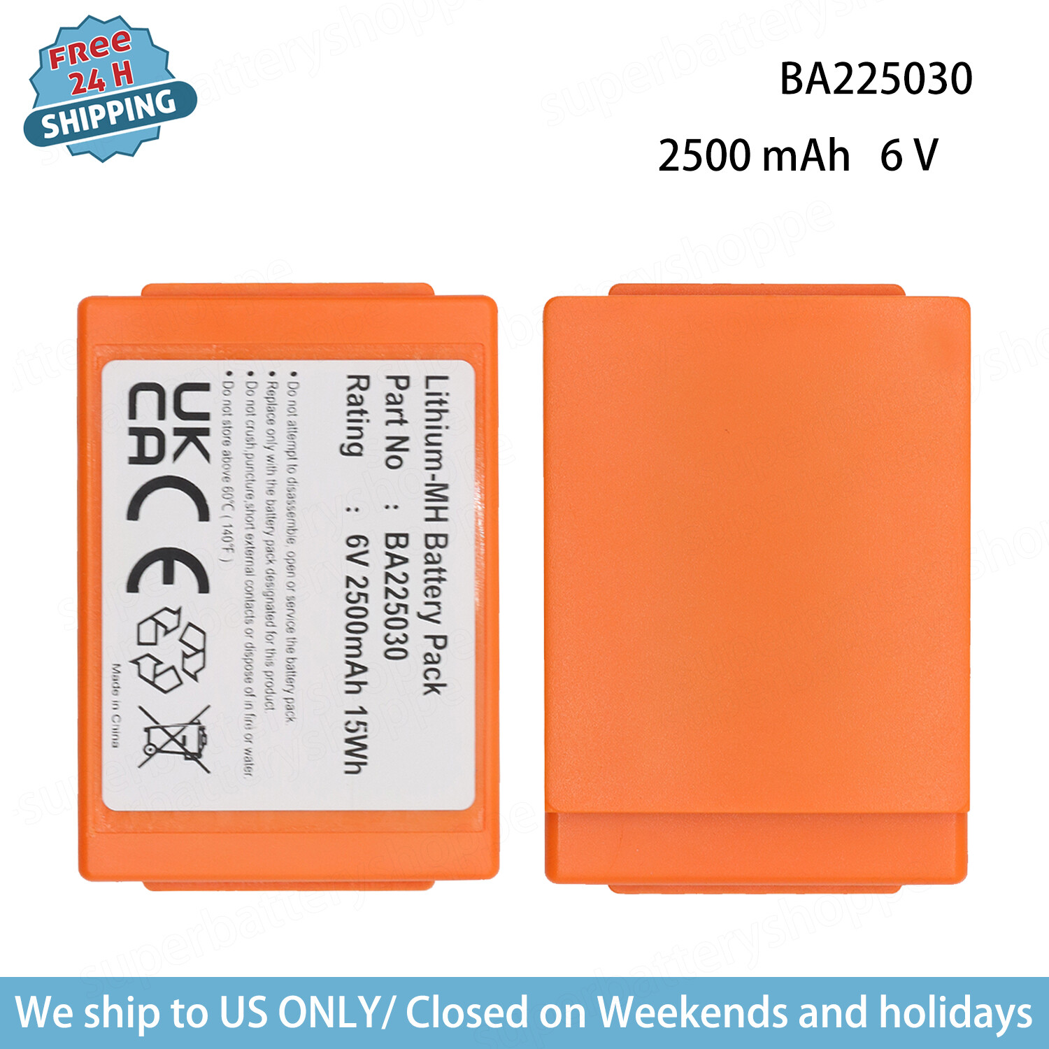 6V 2500mAh BA225030 Battery For HBC Crane Remote Control Pump Truck | eBay