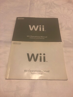 Operations Manual Nintendo Wii Replacement Instructions Setup and ...