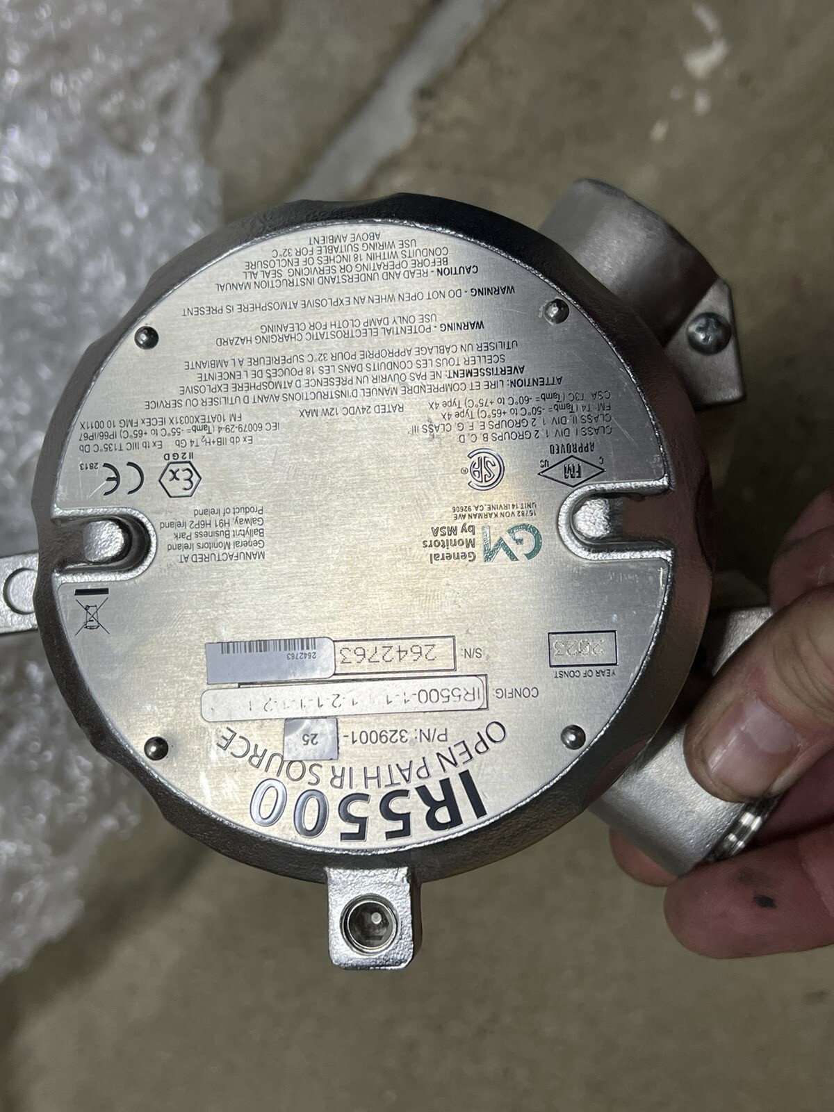 MSA IR5500 Open Path Infared Gas Detector IR General Monitors 329001-1 ...