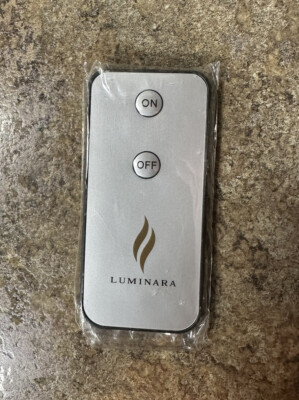 Luminara Flameless Candle Remote Control w/Battery NEW SEALED Black ...