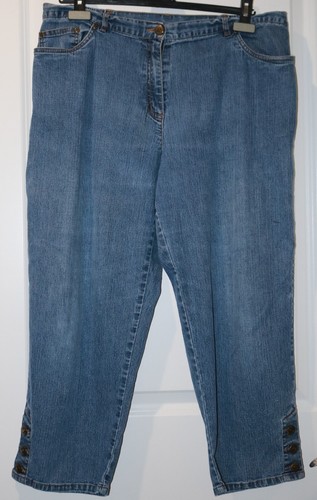 Jean Capris Size 16 Ruby Rd. 5 Pocket Blue Denim Jeans High Rise ...