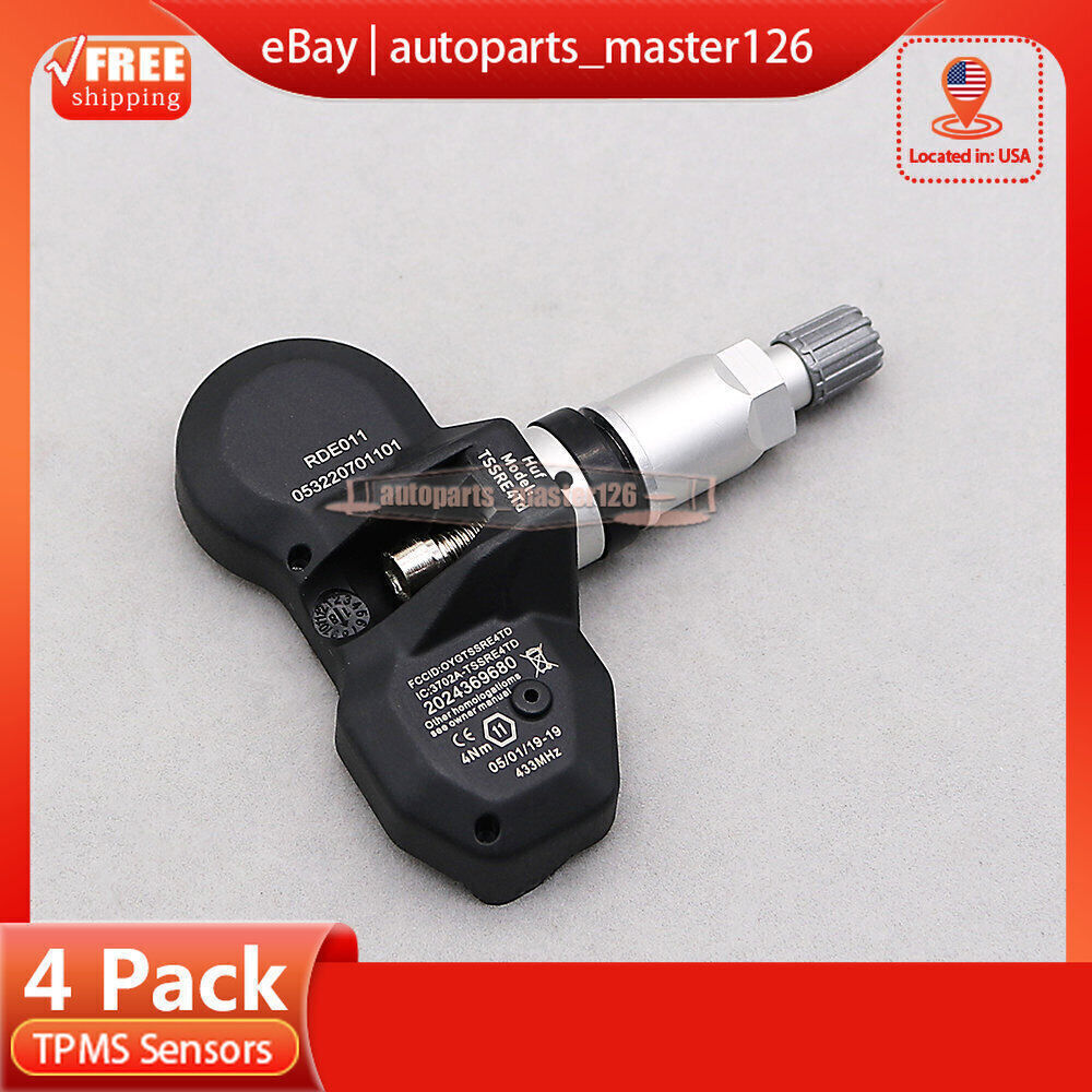 Set (4) TPMS 433MHz For BMW E53 E70 E71 E85 E89 Tire Pressure ...