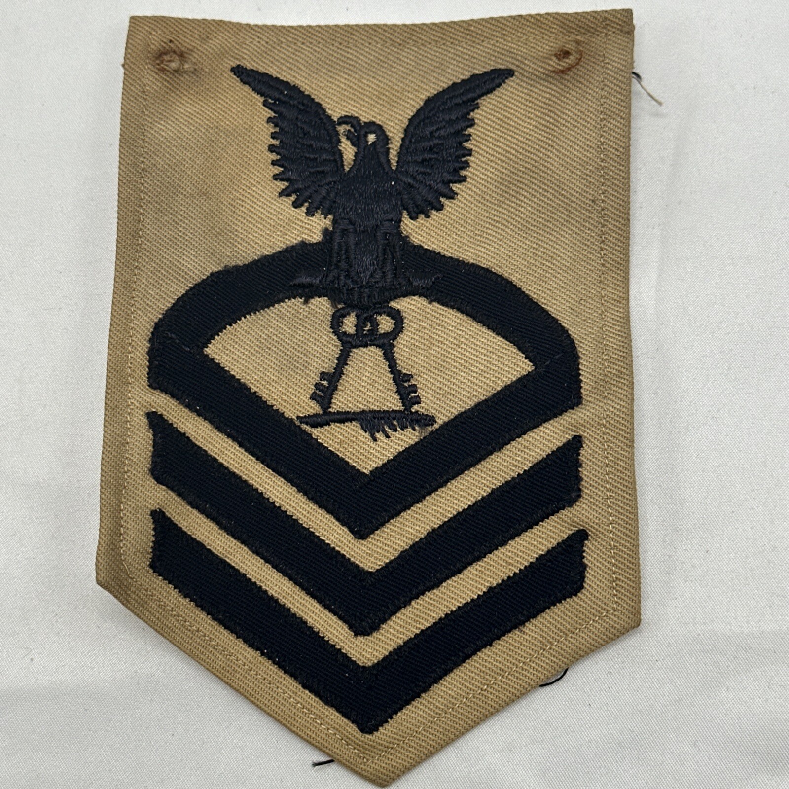 U.S NAVY CHIEF PETTY OFFICER COMMISSARY STEWARD Rate Rank Tan MILITARY ...