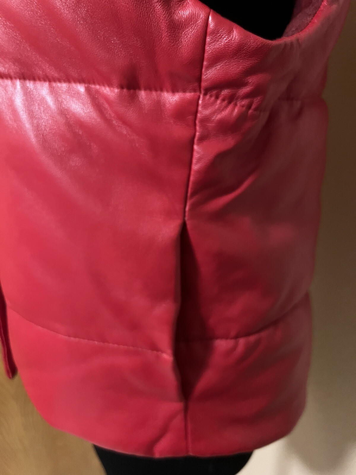 COACH WOMEN'S LEATHER DOWN PUFFER VEST SIZE XS - Gem