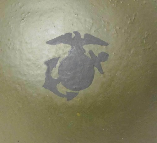 USMC Helmet Stencil WW2 EGA Template WWII US Marine Corps Camouflage ...