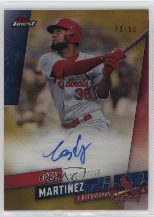 2019 Topps Finest - Autographs Gold Refractor #FA-JM Jose Martinez /50 ...