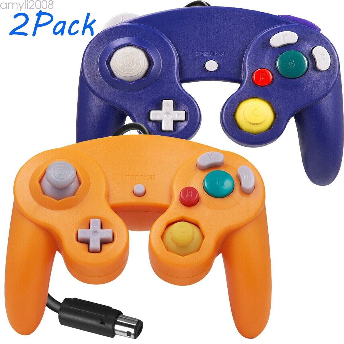 Wireless Game Controller W/ Adapter /Wired For Gamecube Retro Classic ...