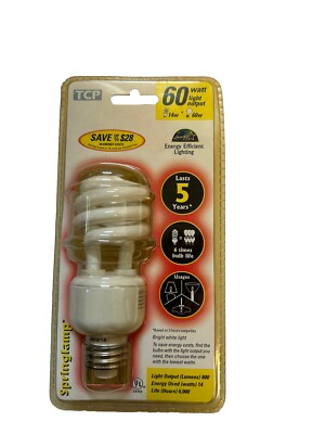 TCP 3100k 14w=60w Output SpringLamp 800 Lumens New in Box | eBay