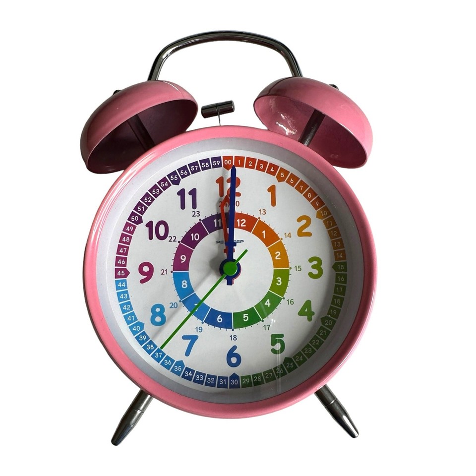 Retro Alarm Clock Bubble Gum Pink | eBay