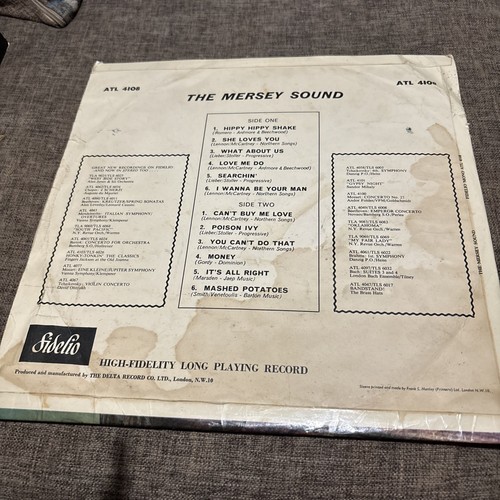 vinyl 1964 LP The Mersey Sound - ATL 4108 - FIDELIO Label | eBay